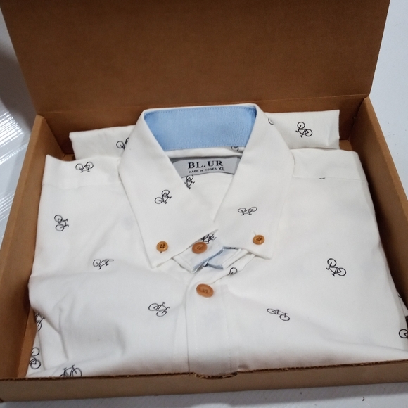 BL.UR | Shirts | Brand New Blur Mens Dress Shirt In White With ...